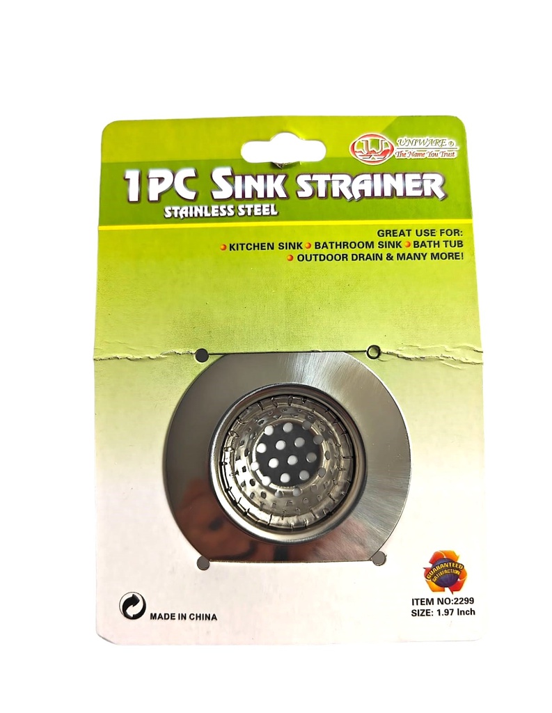 [2299] 2" Stainless Steel Punch Hole Sink Strainer (144 pcs/ctn ...