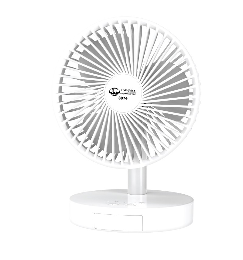 [8074] 5" Rechargeable Led Mini Fan (12 pc/ctn) | Uniware B2B Wholesale ...