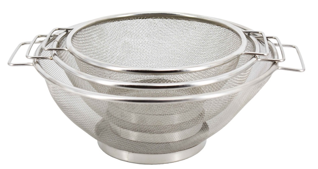 [3701] 3 pc Stainless Steel Mesh Strainer Set (12 sets/ctn) | Uniware ...